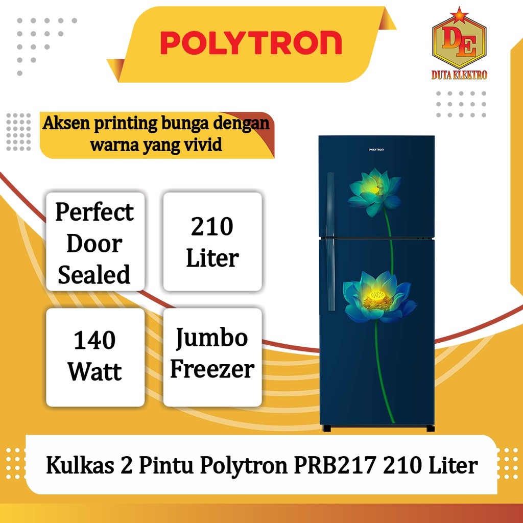 Jual Kulkas 2 Pintu Polytron PRB 217 210 Liter | Shopee Indonesia