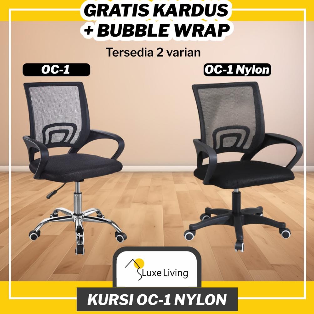 Jual FREE BUBBLE WRAP Kursi Kantor Kerja Belajar Ergonomis Putar Hidrolik Kursi Boss Staff ...