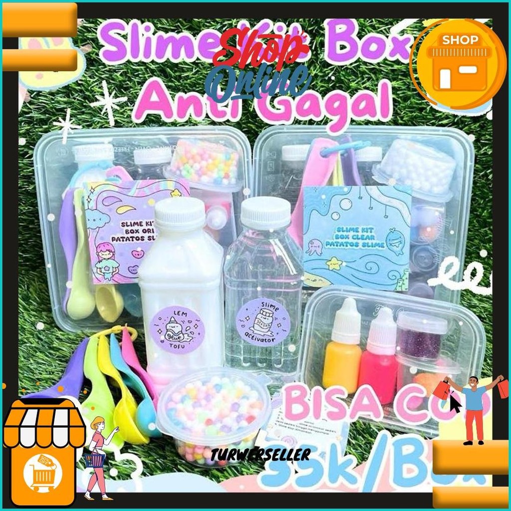 Jual Slime Kit Potatos Anti Gagal | Ter Bestseller Versi Terbaru Lebih Lengkap Original Produk ...