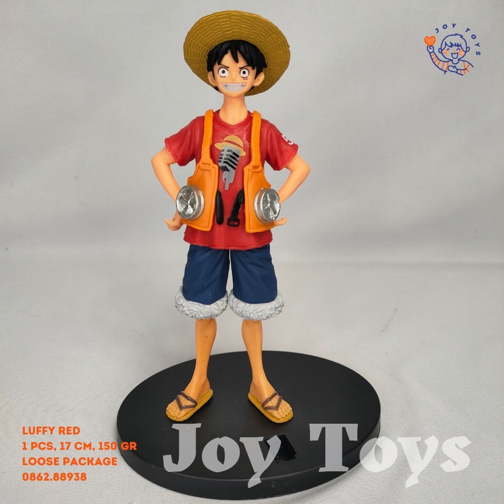 Jual MONKEY D LUFFY RED KECIL 1 PCS ONE PIECE FIGURINE | Shopee Indonesia