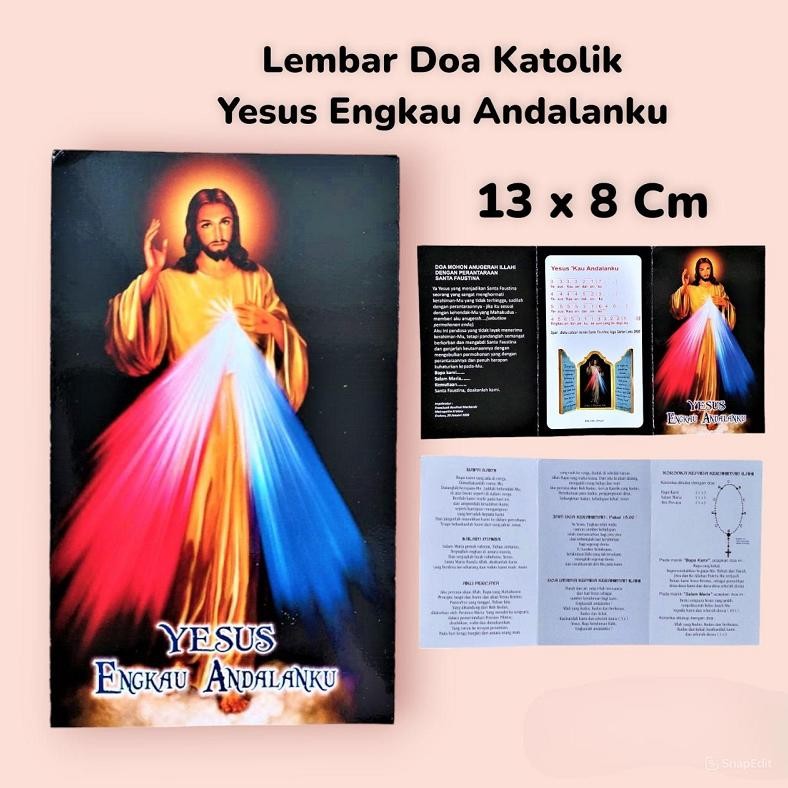 Jual DISKON LEMBAR DOA KATOLIK NOVENA 3 SALAM MARIA TRAKTAT LEMBARAN KAPLET BUKU KARTU SELEBARAN ...