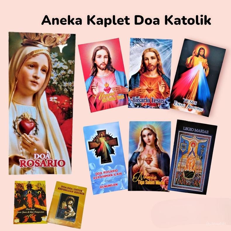 Jual PROMO LEMBAR DOA KATOLIK NOVENA 3 SALAM MARIA TRAKTAT LEMBARAN KAPLET BUKU KARTU SELEBARAN ...