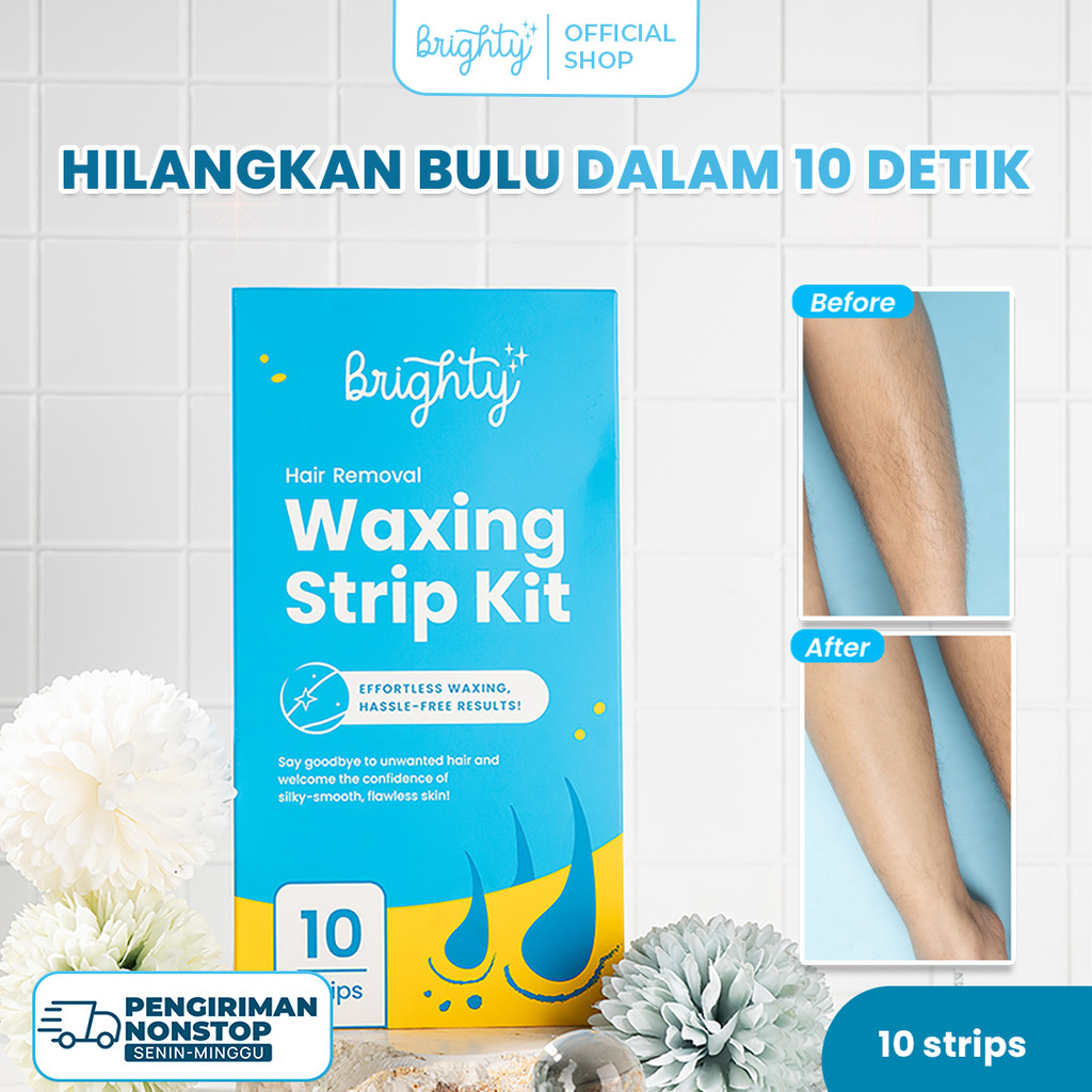 Jual Brighty Hair Removal Waxing Strip Kit Waxing Ketiak Paket Waxing pencukur bulu kemaluan ...