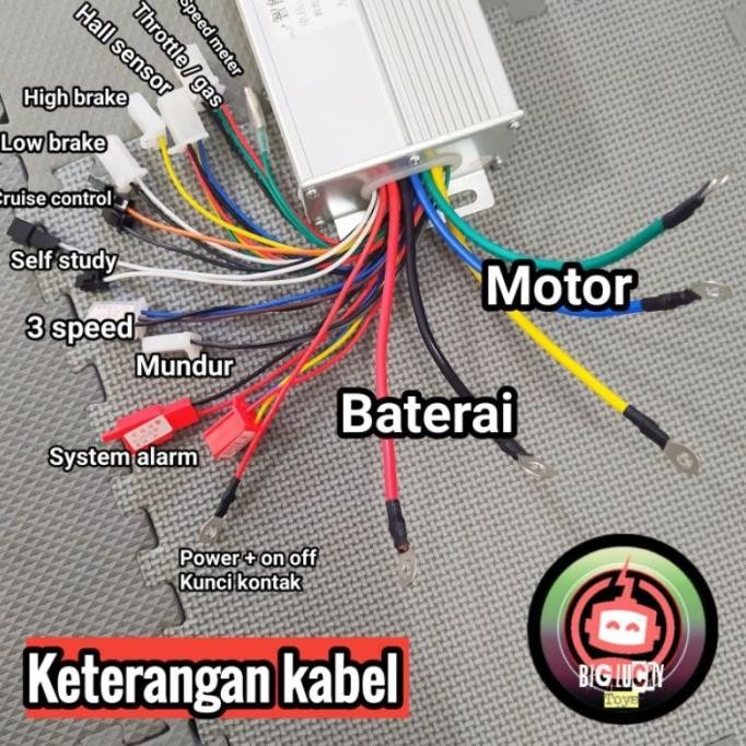 Jual Controller 36V 48V 1000W Bldc Brushless Kontroler Selis Motor ...