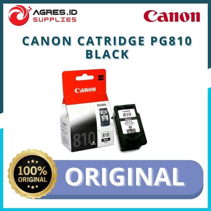 Jual TINTA PRINTER CANON PG 810 PG-810 BLACK HITAM ORIGINAL CARTRIDGE ...