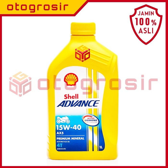 Jual SHELL-OLI SHELL ADVANCE 4T AX5 1L ( 1000 mL ) 15W-40 | Shopee ...