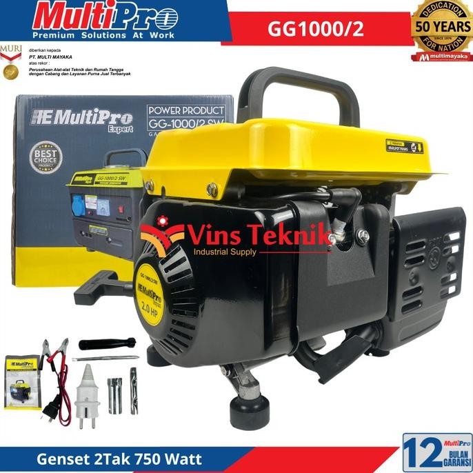 Jual Mesin Genset Listrik 1000Watt Gg-1000/2Sw Multipro Gg1000/2Sw Original Dan Terpercaya ...