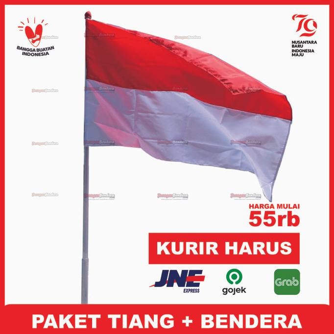Jual Tiang Bendera Rumah 3M + Bendera Merah Putih Rumah | Shopee Indonesia