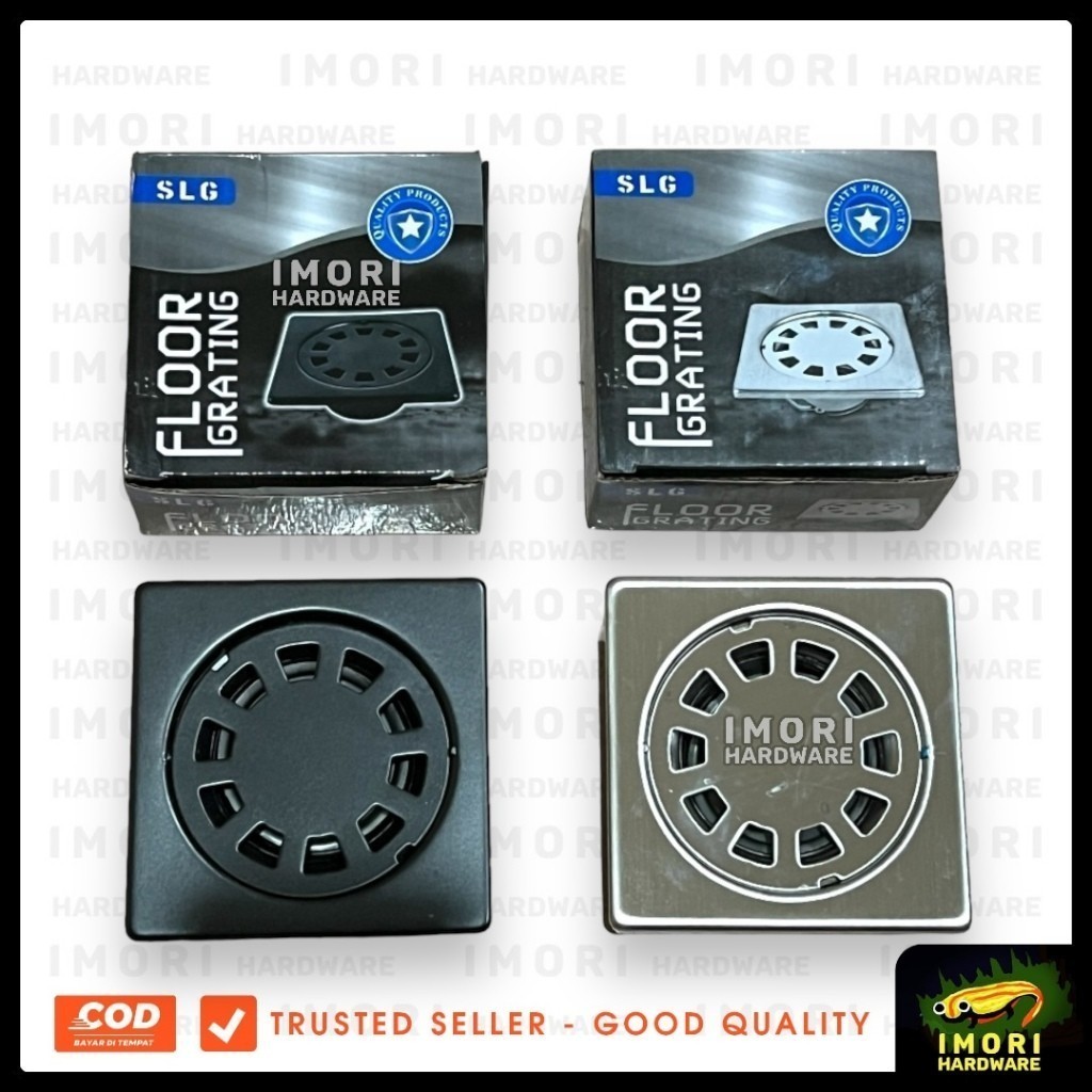 Jual SLG Saringan Got Stainless Steel Black Floor Drain Afur Kamar ...