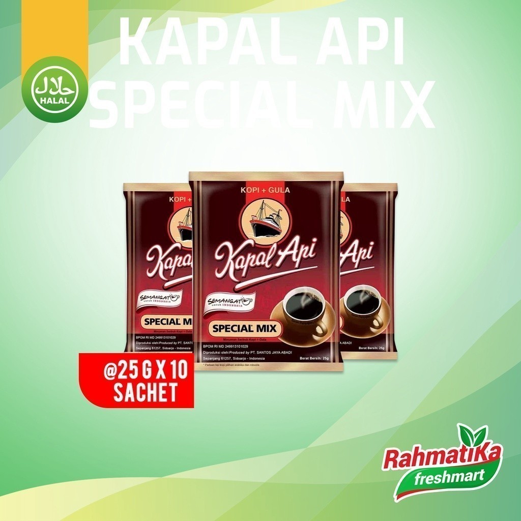 Jual Kapal Api Kopi Special Mix 25 gram (Isi 10 Sachet) | Shopee Indonesia