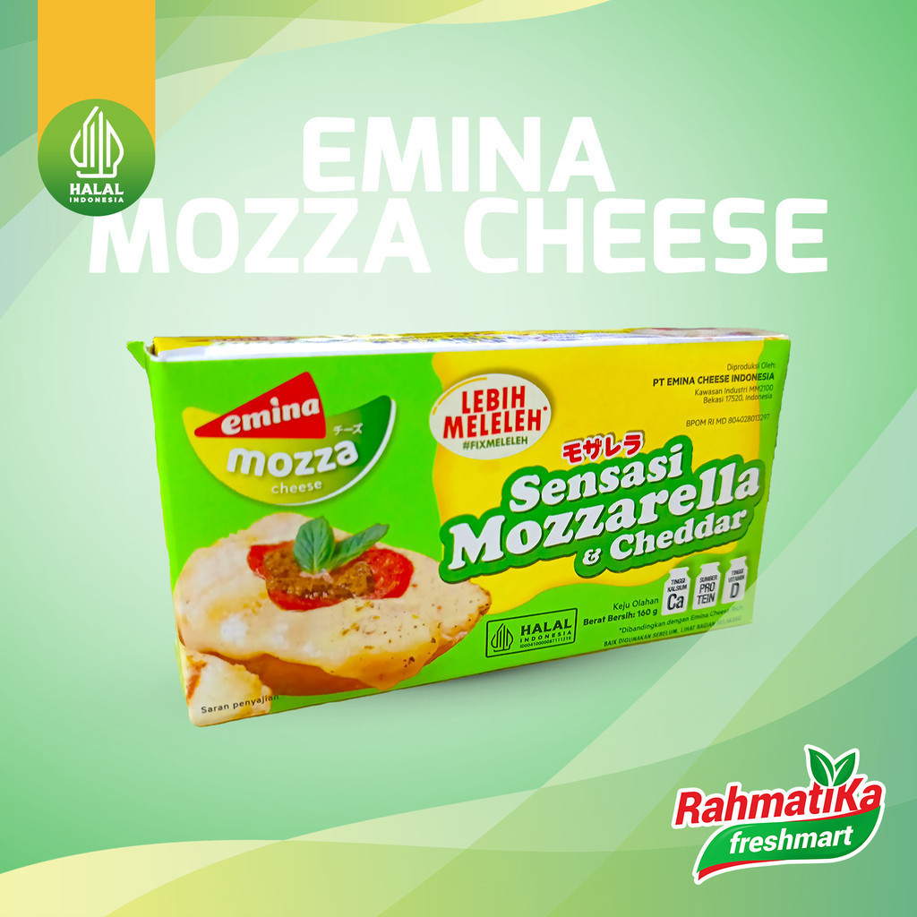 Jual Emina Mozza Cheese / Keju Mozzarella Cheddar 160 gr | Shopee Indonesia