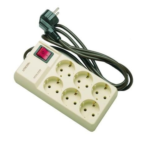 Jual Sale Uticon Kabel Extension 6 Lbg Segi + Kabel St-1668 Stop Kontak ...