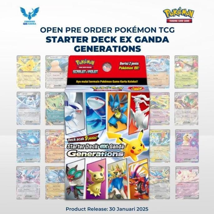 Jual POKEMON TCG INDONESIA - STARTER DECK EX GANDA GENERATIONS 1404T | Shopee Indonesia
