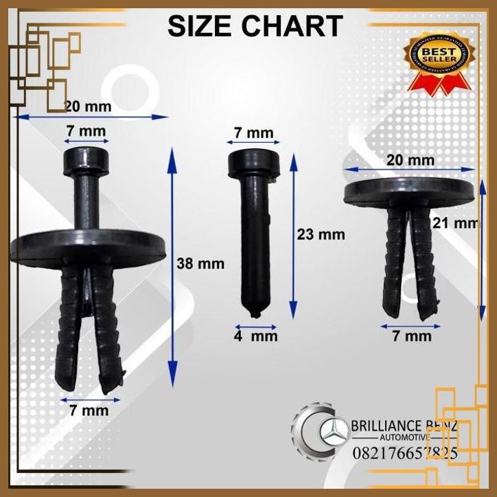 Jual [BBA] KLIP KANCING CENGKEH AIR FILTER BMW SERI 3 / 5 / 7 UNIVERSAL ...
