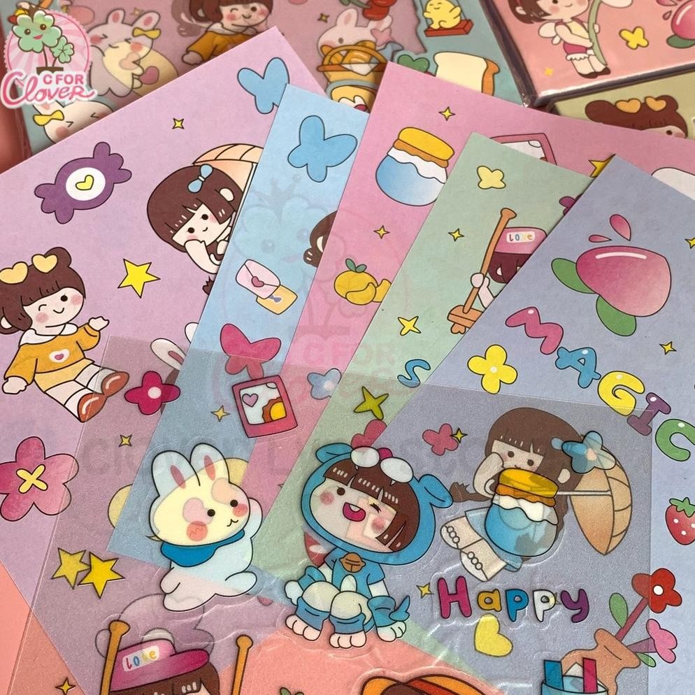 Jual fg-80 SWEET GIRL ORIGAMI + STICKER kertas lipat karakter paper ...