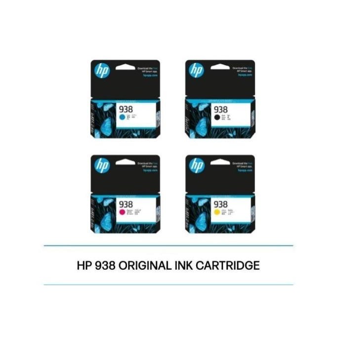 Jual Tinta Hp 938 Ink Cartridge Black Cyan Magenta Yellow Original For ...