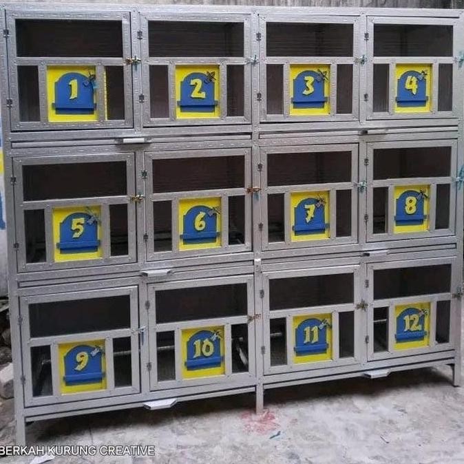 Jual kandang burung merpati dara / kandang macan gupon bupon 12 pintu ...