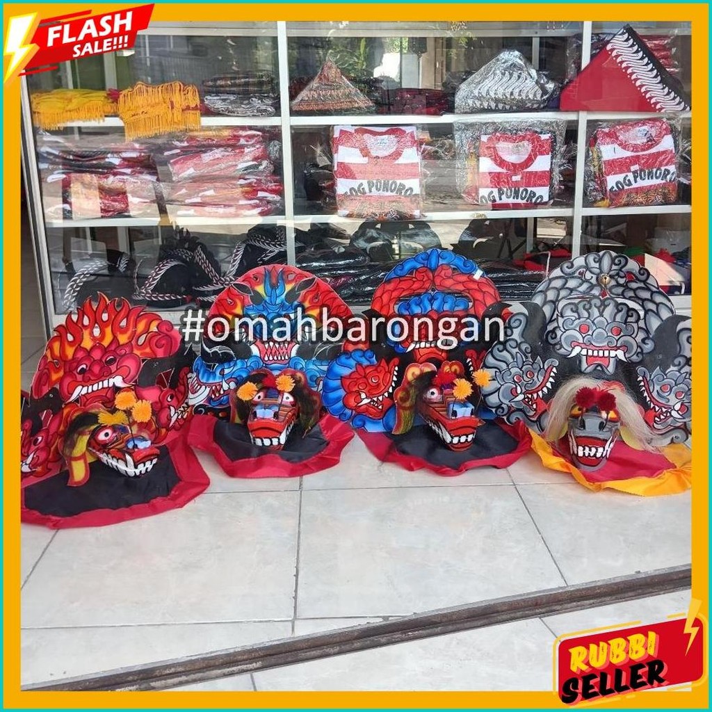 Jual Barongan Caplokan Anak No 1 - 4 Full Ukir Kayu Waru Free Kemul ...
