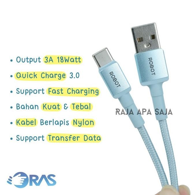 Jual Kabel Data Charger Type C Fast Charging 3A Casan HP Tipe C Tepsi ...