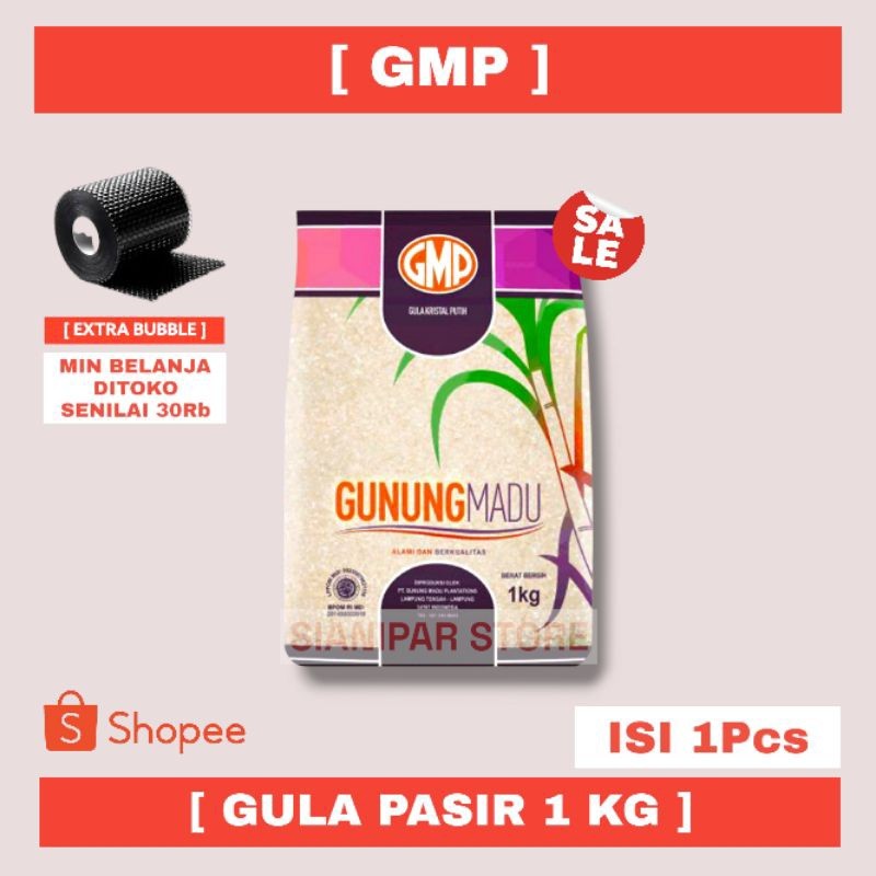 Jual GMP GULA PASIR PCK 1Kg PREMIUM GUNUNG MADU | Shopee Indonesia