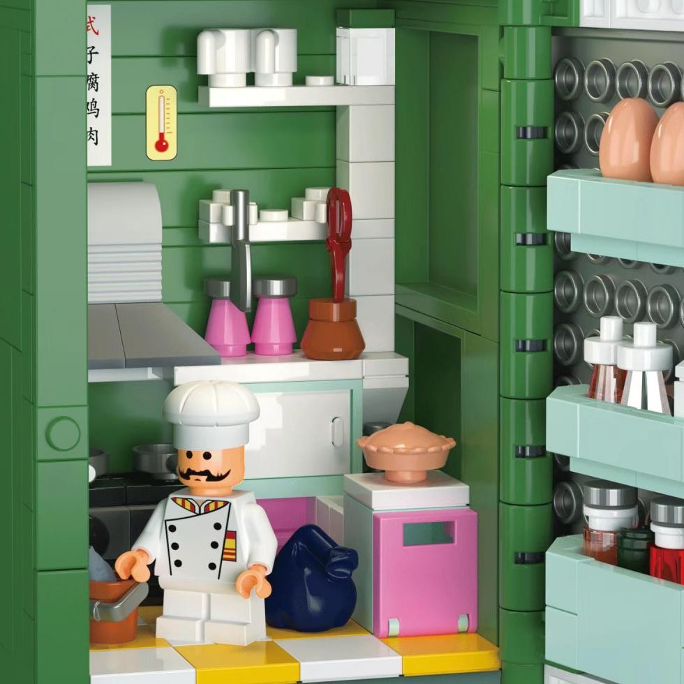 Jual LeiaoIndonesia+ReadyDIY BLOCK CITY Building Block Block Coffee Radio DeCool Coffee Machine ...