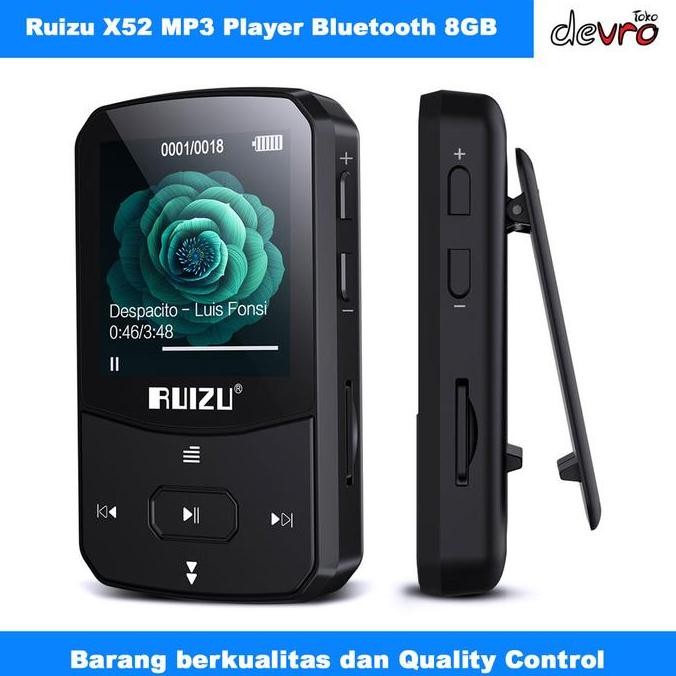 Jual RUIZU X52 MP3 Player Bluetooth 5.0 Sport Pedometer Stopwatch ...