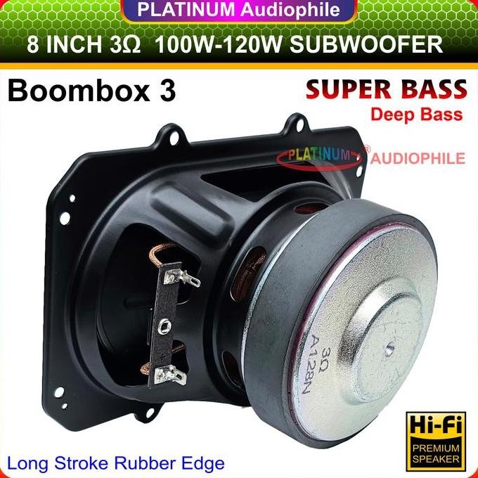 Jual Murah Speaker Boombox 3 Subwoofer Super Bass 8 Inch Oval 3 Ohm ...