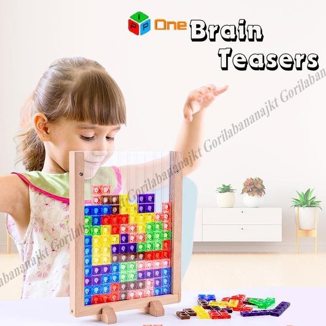 Jual MAINAN PUZZLE TETRIS GAME BALOK KAYU CREATIVE 3D BOARD GAME 2904T ...