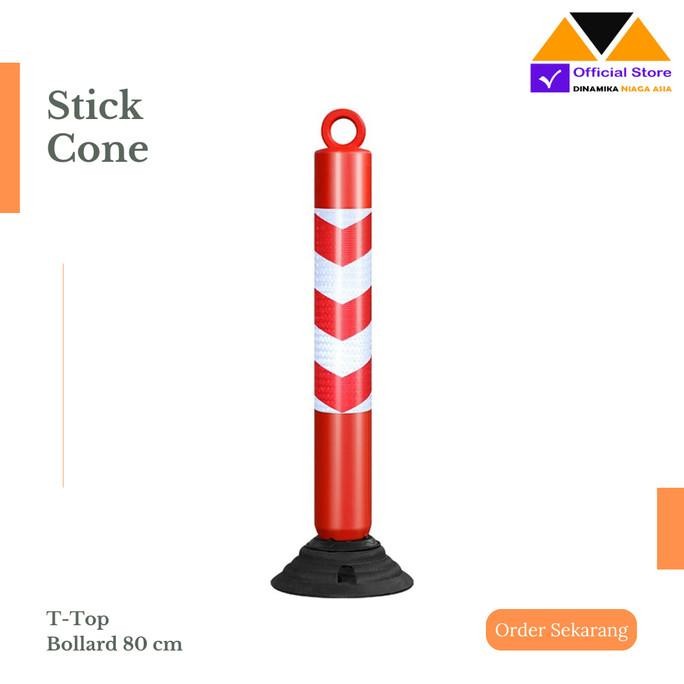 Jual Stick Cone Alas Plastik Ukuran 70 Cm Merah Putih T Top Bollard Co ...