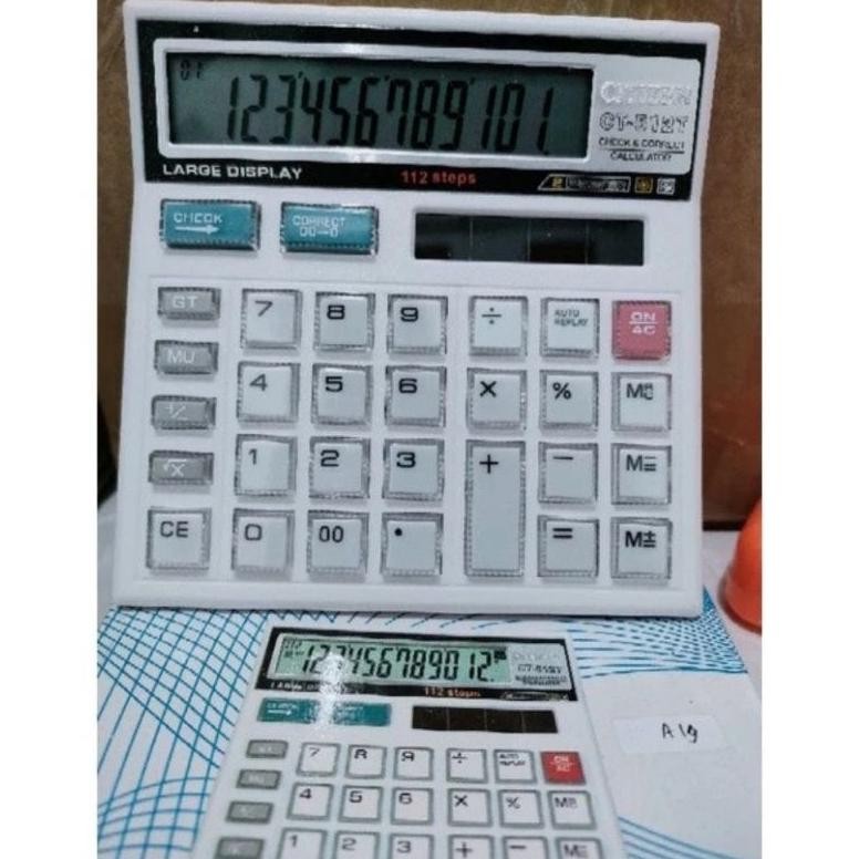 Jual se-7 rt-342 Kalkulator . CT-512T Calculator Check Correct Cek ...