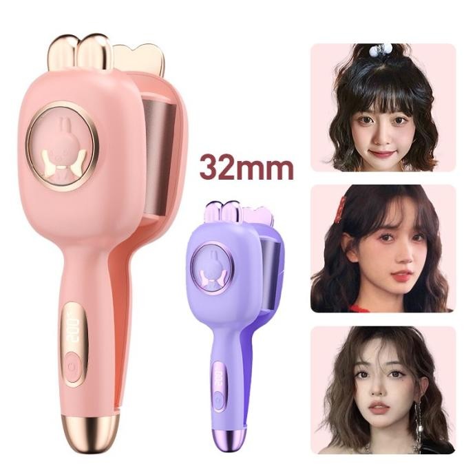 Jual Catokan Rambut Curly Wave Gerigi Egg Roll 32 mm Alat Catok NMJ ...