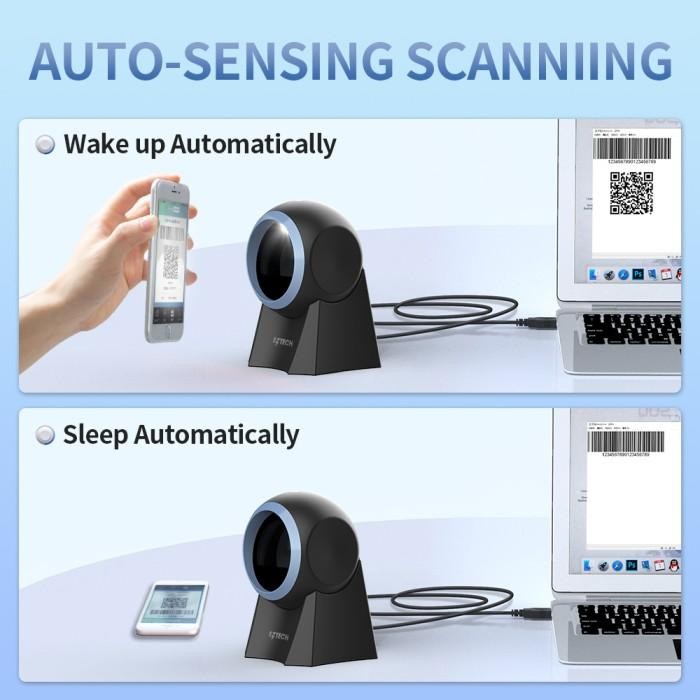 Jual Barcode Scanner Omni 2D Auto Scan Qr Code & Barcode Scan Cmos Sensor Original Dan ...