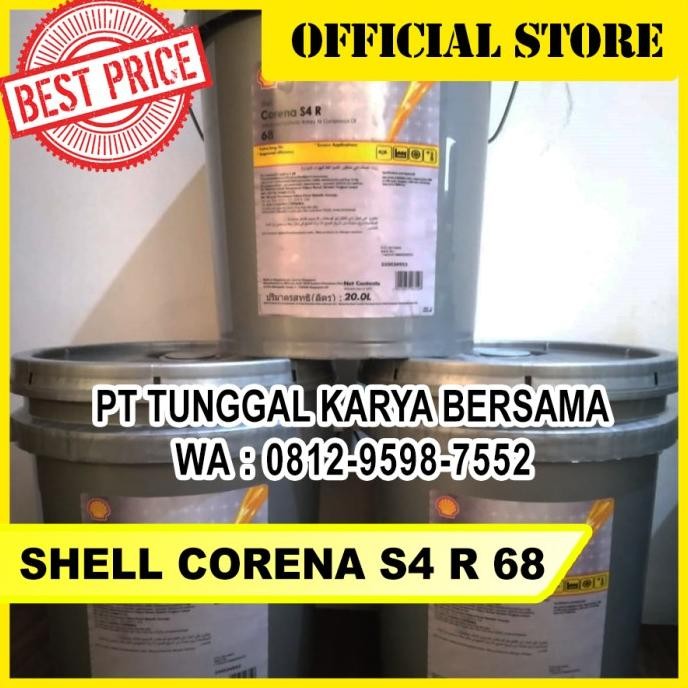 Jual Shell Corena S4 R 68 ( 20 Liter - Ready Stock ) | Shopee Indonesia