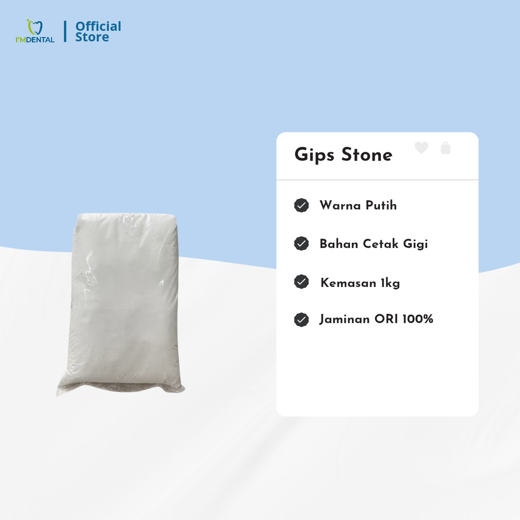 Jual Gips Dental Stone TGS Moldano Gipsum Bahan Cetak Gigi Warna Putih ...
