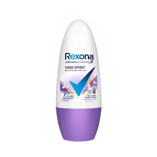 Jual REXONA WOMEN FREE SPIRIT ROLL ON 45 ML - DEODORANT | Shopee Indonesia