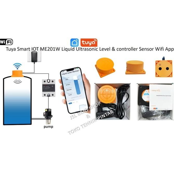 Jual Tuya Smart IOT Liquid Ultrasonic Level & controller Sensor Wifi ...