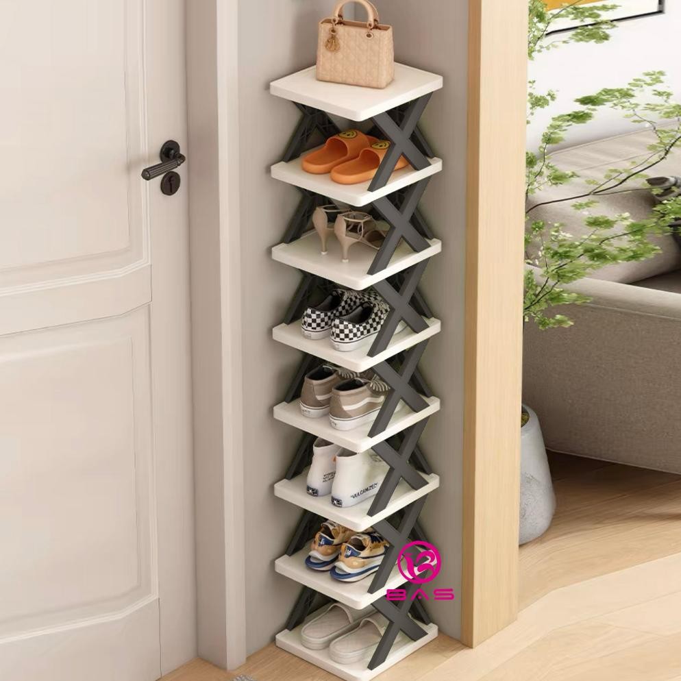 Jual BAS Rak sepatu susun tempat sepatu rak sendal X 8 layer | Shopee ...
