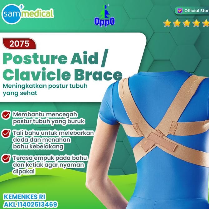 Jual POSTURE AID CLAVICLE BRACE OPPO 2075 CLAVICULA BRACE ORIGINAL DAN ...