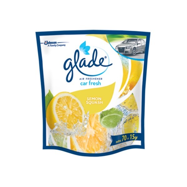 Jual GLADE CAR FRESHENER LEMON GEL FOR CAR REFILL PLASTIK 70 GR ...