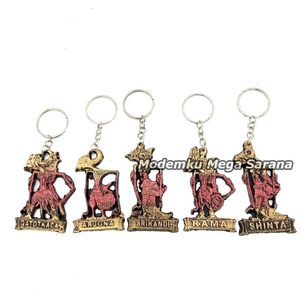 Jual Li34 Souvenir Gantungan Kunci Wayang Oleh Oleh Khas Jogja Indonesia | Shopee Indonesia