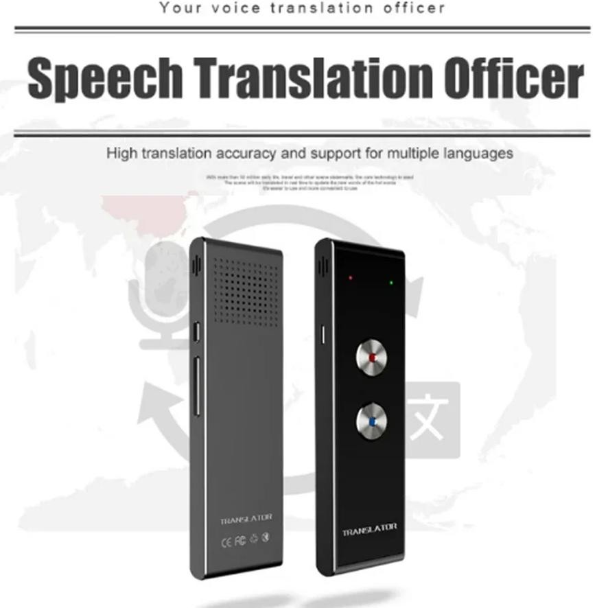 Jual Portable T8 Smart Voice Speech Translator Two-Way Real Time 40 ...