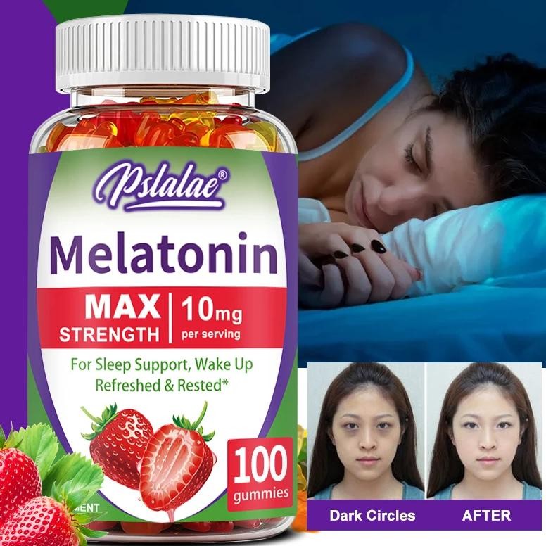 Jual Melatonin Gummies 10 Mg - Fall Asleep Naturally, Fight Insomnia ...