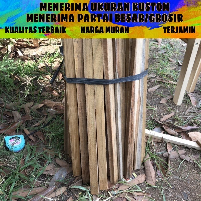 Jual Stik Kayu Komponen Kayu Jati Solid | Shopee Indonesia