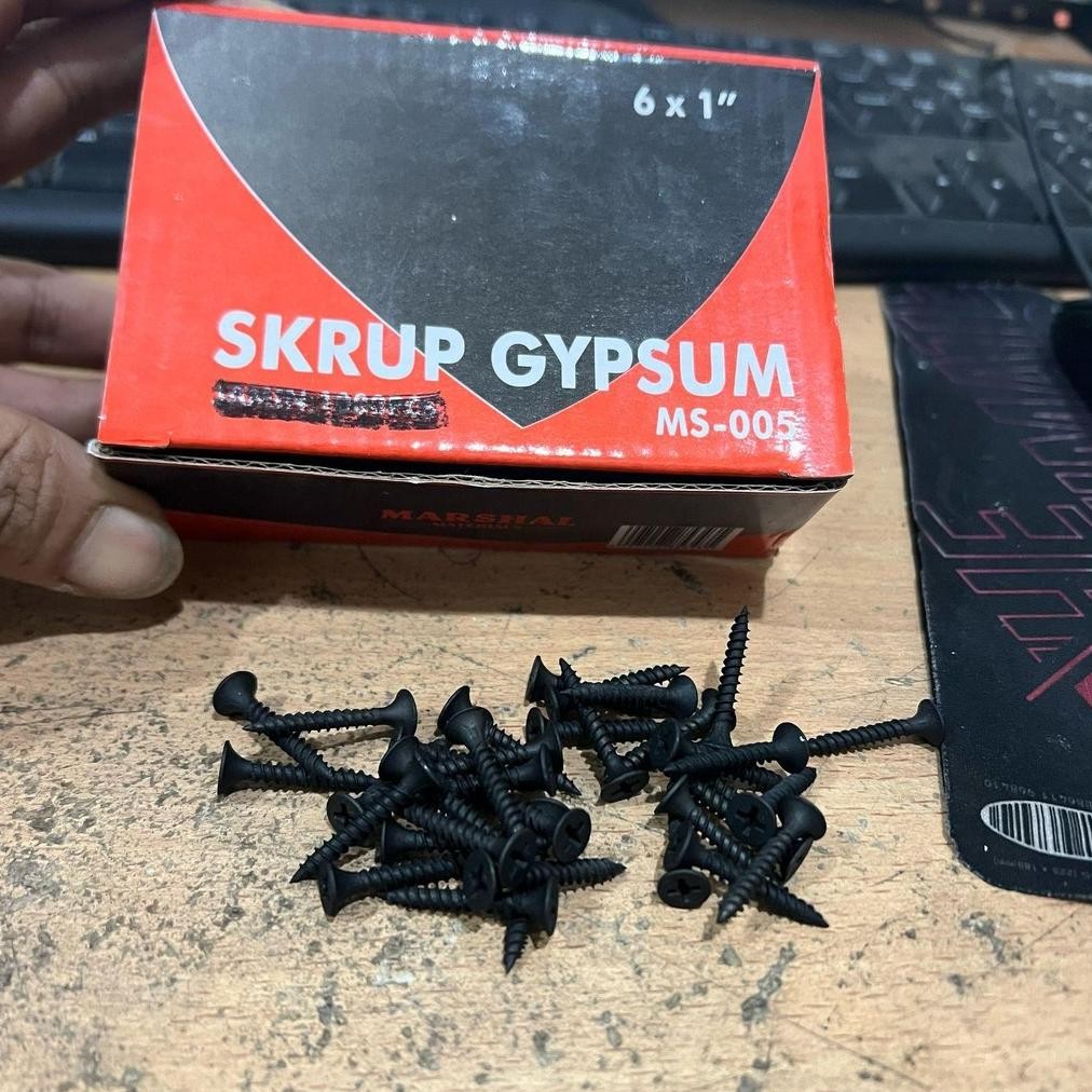 Jual Ed-76 Paling Laris! Scrup Gypsum / Skrup Gipsum 6X1 Per Box - 500 ...
