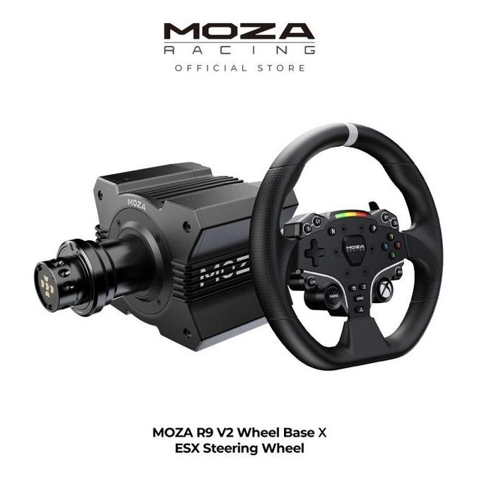 Jual MOZA RACING R9 V2 + ESX STEERING WHEEL | RACING SIMULATOR BUNDLE ...
