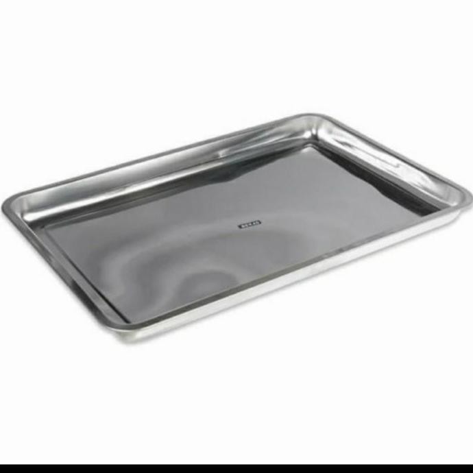 Jual Kualitas terbaik] Baki Food Serving Tray Nampan Stainless Streel ...