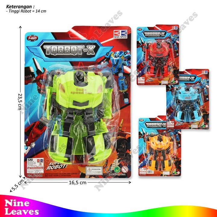 Jual Mainan Robot Deform Mobil 14 cm Tobbot-X Mainan Robot Berubah ...