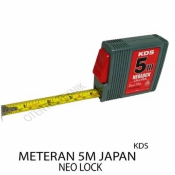 Jual KDS METERAN 5 METER NEOLOCK ORIGINAL JEPANG - MEASURING TAPE JAPAN 5 M murah | Shopee Indonesia
