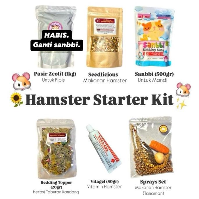 Jual BEBAS ONGKIR - Hamster Starter Kit | Kebutuhan Bulanan Hamster ...
