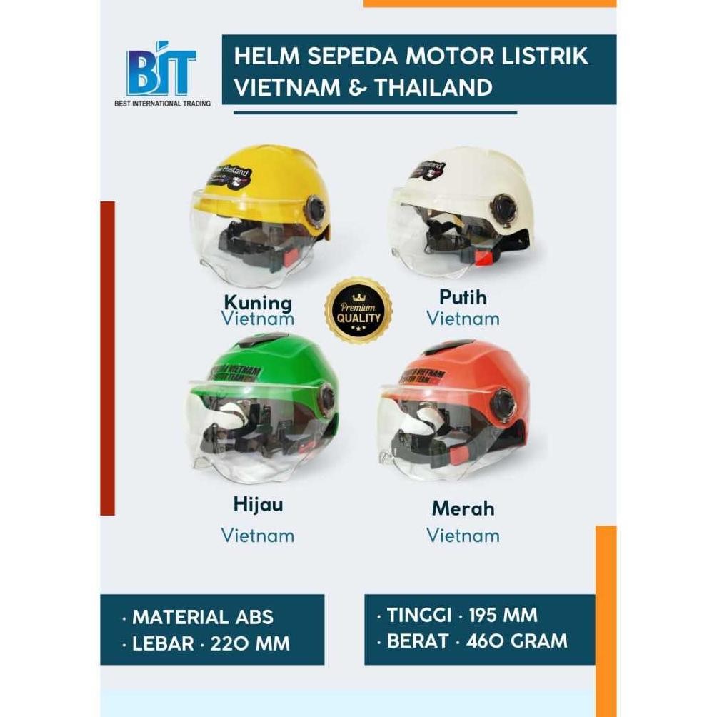 Jual Helm Sepeda Motor Listrik.Helm Ala Vietnam/Helm Ala Thailand/Helm ...